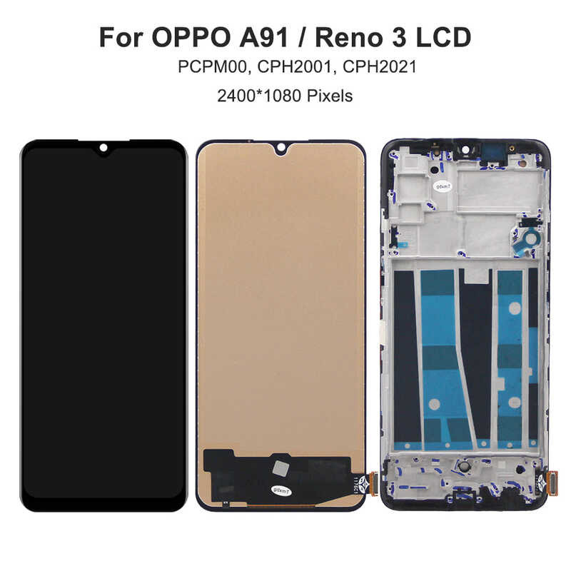 Para A91 6.4''Para Sa Ori OPPO Reno3 4G Cph2043 Pcpm00 Cph2001 Cph2021 ...