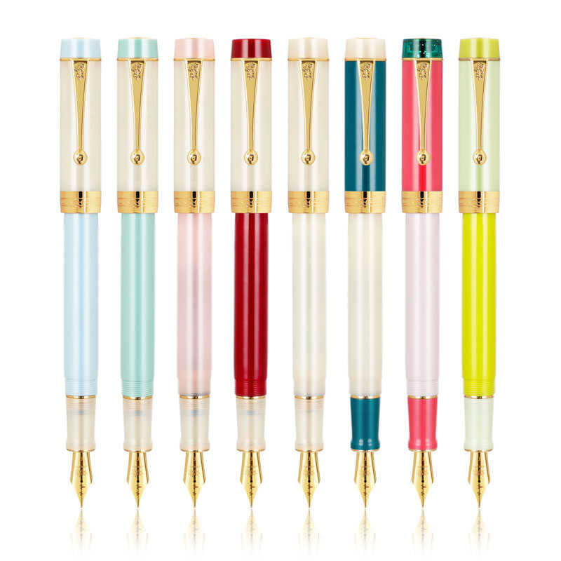 100 Jinhao Century Resin Mixed Fountain Pen Normal Nib Ink Student ...