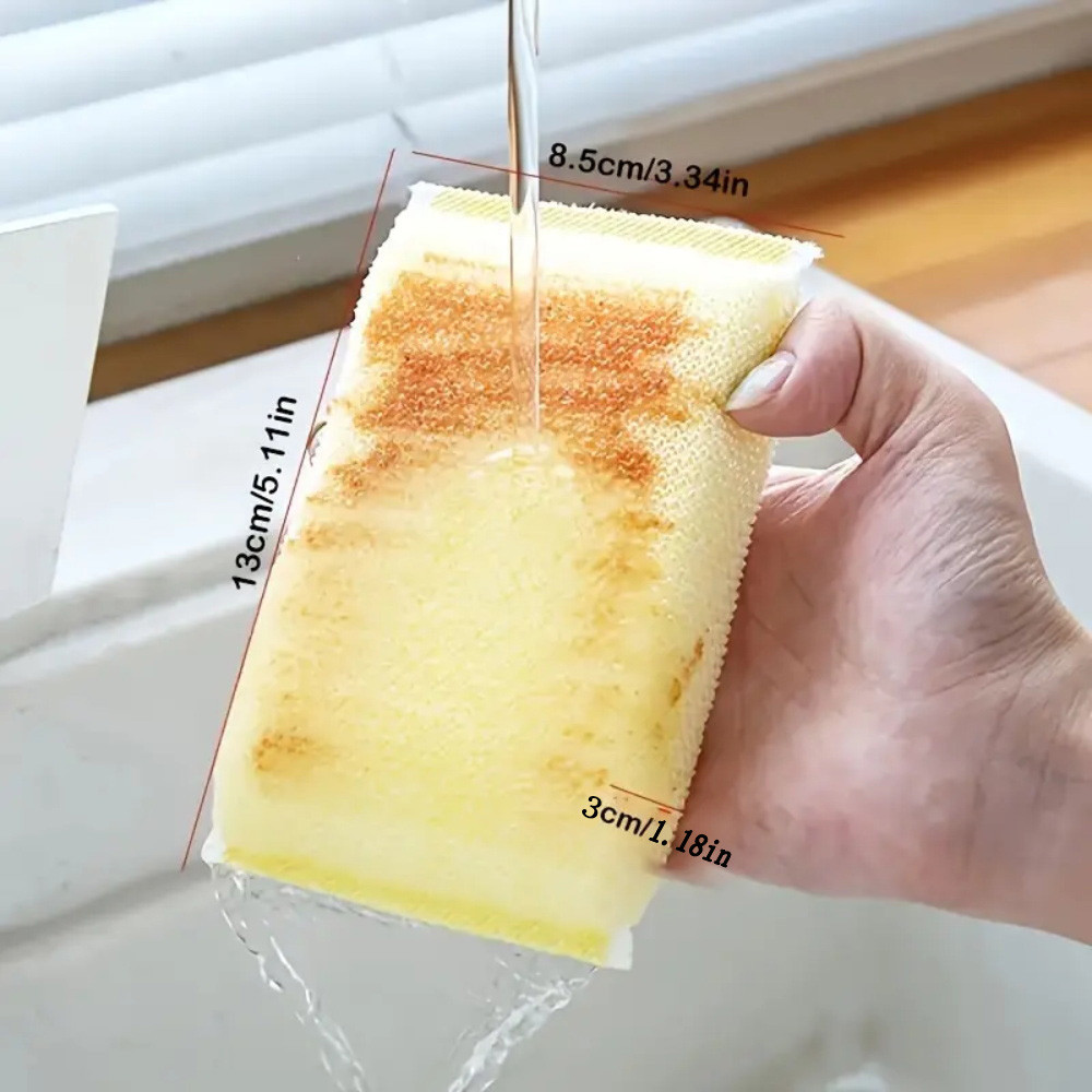 4Pcs Dishwashing Sponge, Thickened Cleaning Sponge Wipe, Kitchen ...
