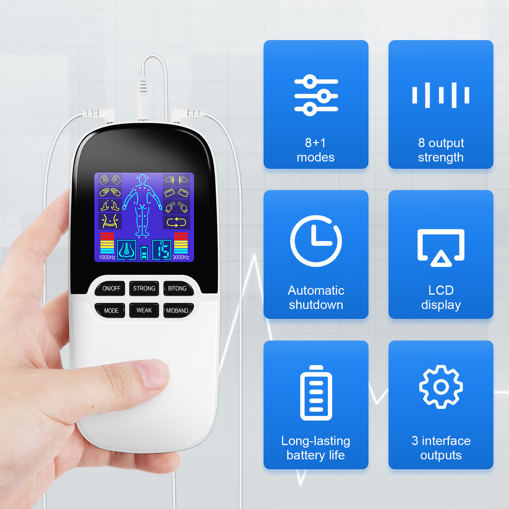 USB Rechargeable Tens Unit Professional Muscle Electrostimulator EMS ...