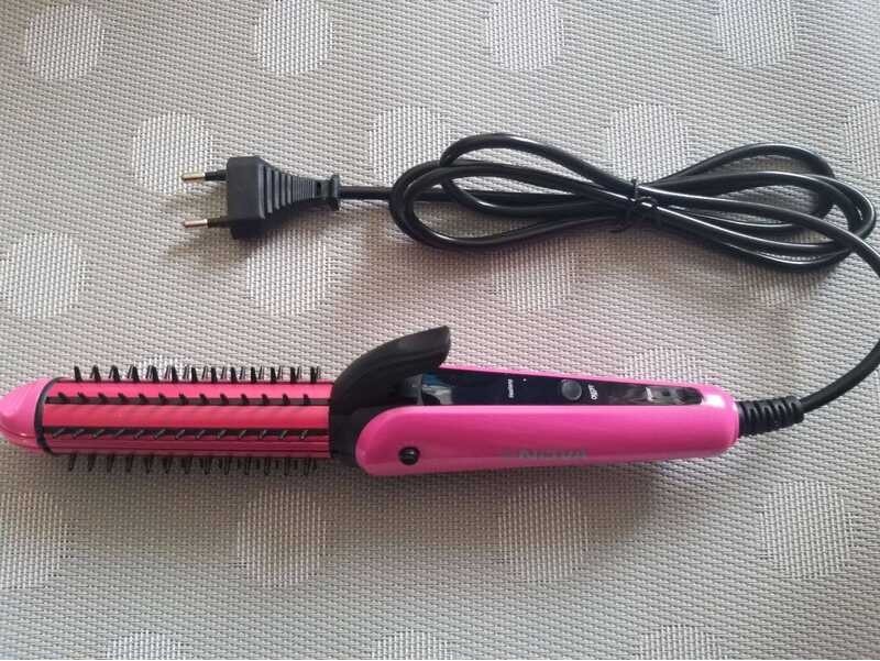 Splint Electric Tatlong-Sa-Isa Straight Hair Comb Curly Buhok Corn ...