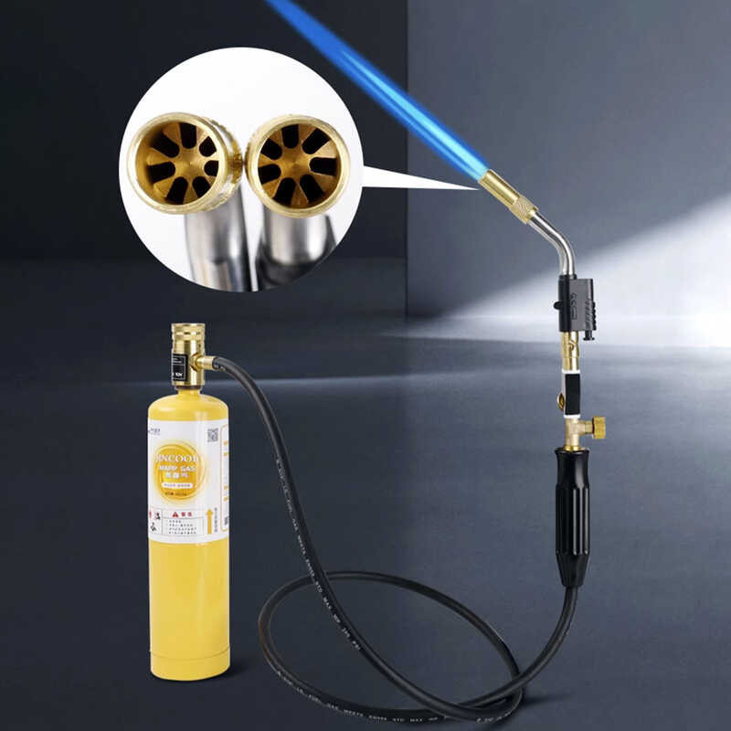 Double Jets Propane Torch 3600℉ Mapp Gas Gun With Electronic Ignition ...