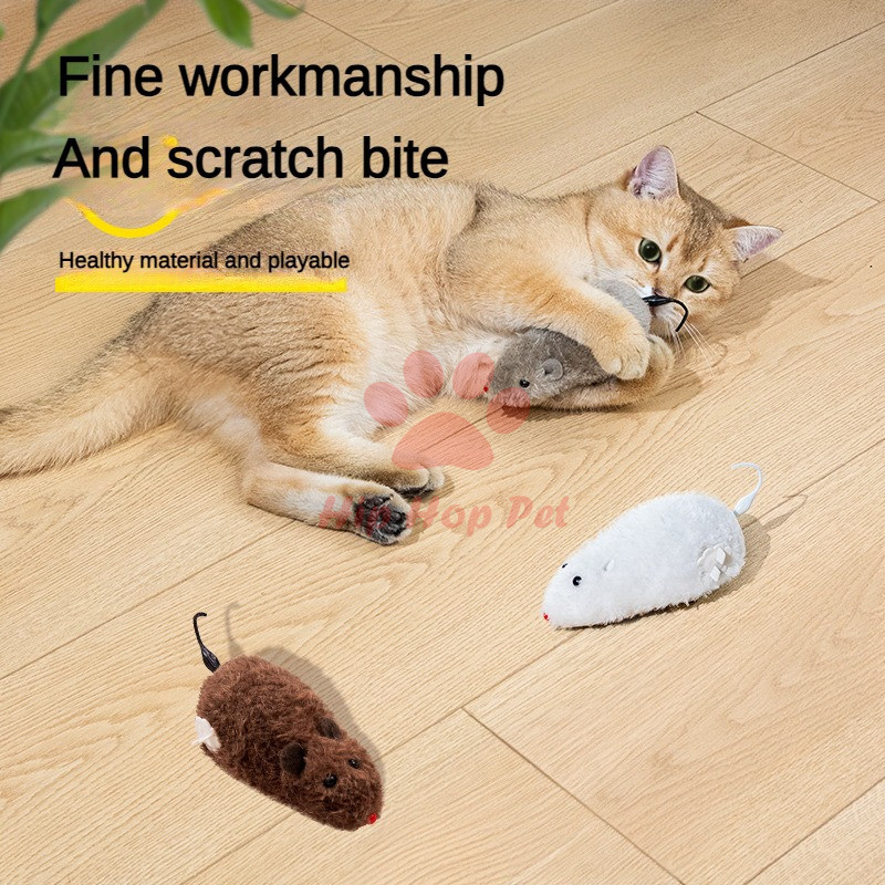 Cat Mouse Toy Kitten Mouse Rat Toy Chasing Toy Plush Mouse | Shopee ...