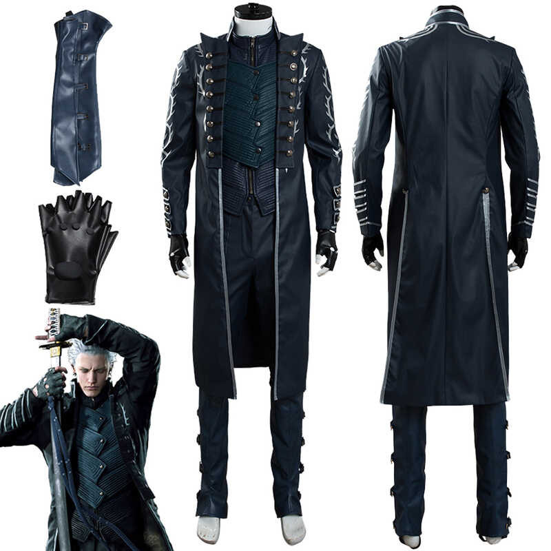 Virgil Cosplay fantasy DMC game 5 disguised men's clothing | Shopee ...