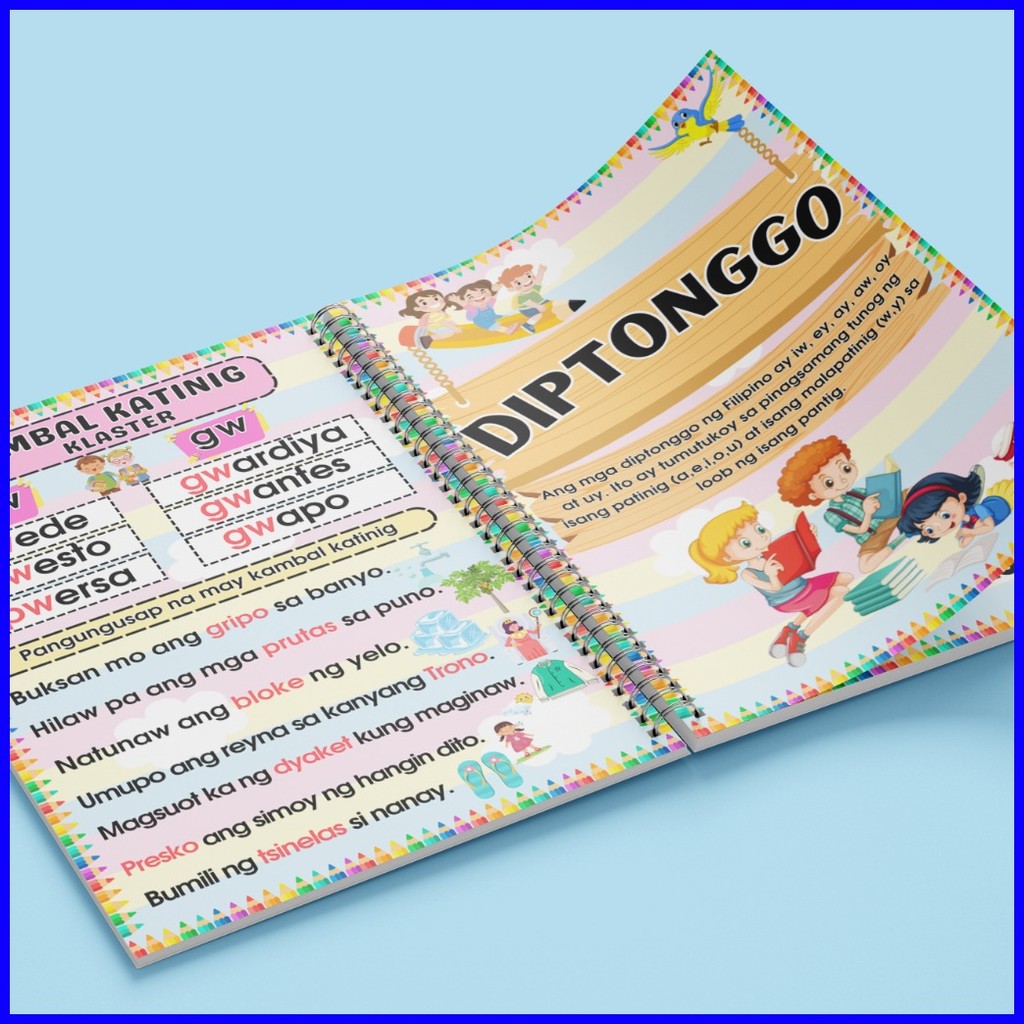 Filipino Reading ABAKADA Pagsasanay sa Pagbasa for kids Textbook | A5 ...