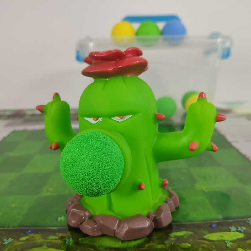 Plants vs. Zombies Toy Large Soft Rubber Cactus Shooter Can Launch ...