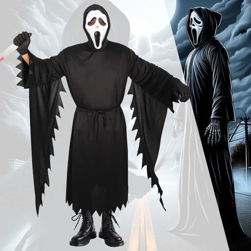 Scream and Scream cosplay costumes, Death Reaper cosplay costumes ...