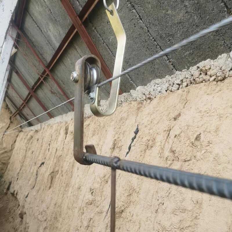 Greenhouse vegetable and fruit transportation hook, pulley, turning ...