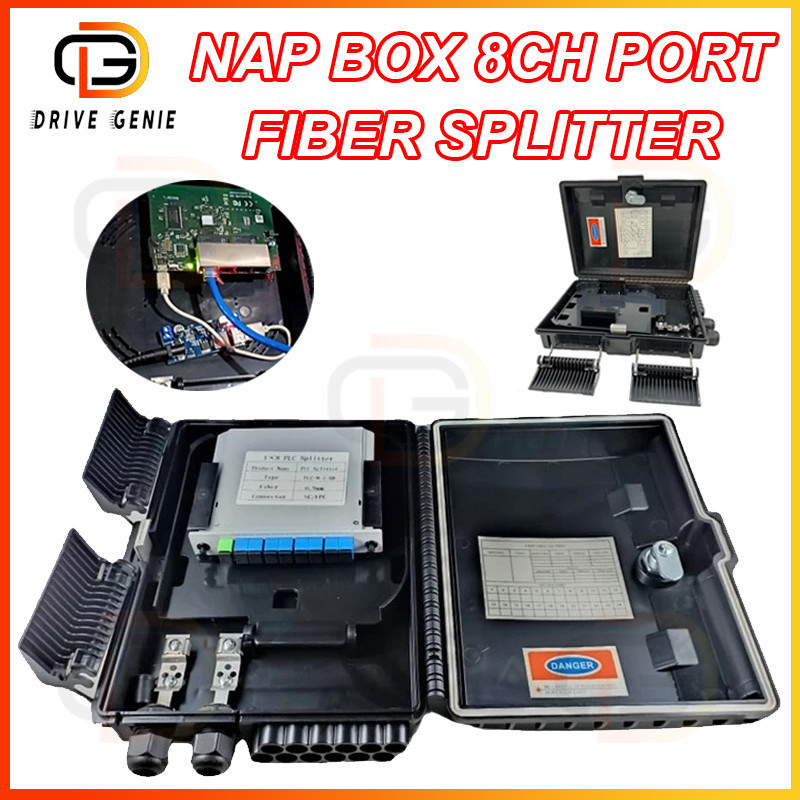 Nap Box 8 port Fiber Splitter Box FTTH Insert type Fiber Optic ...