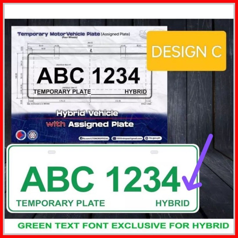 NEW MEMO TEMPORARY CAR PLATE NEW LTO JULY 2024 FORMAT CONDUCTION NUMBER ...
