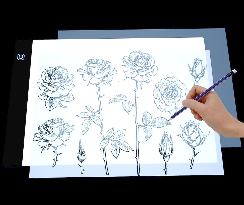 A3/A4/A5 LED Drawing Board Brightness Adjustable Light Pad Tracing ...