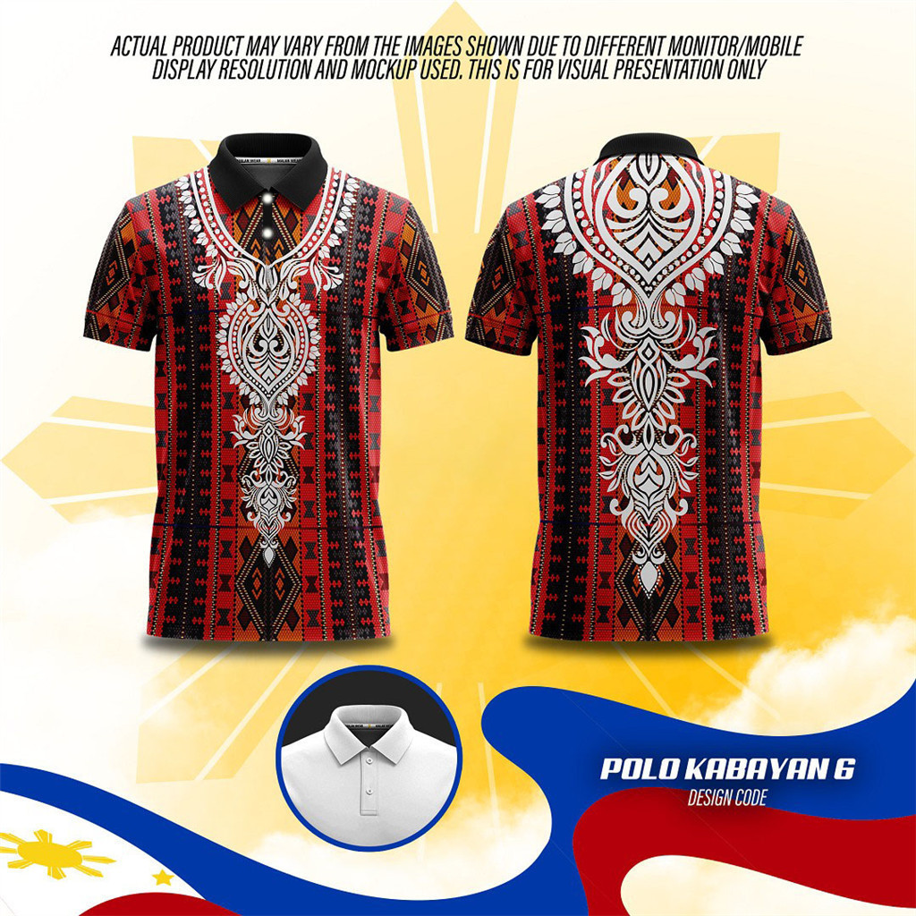 asean inspired ethnic attire barong agalog batik polo for men ...