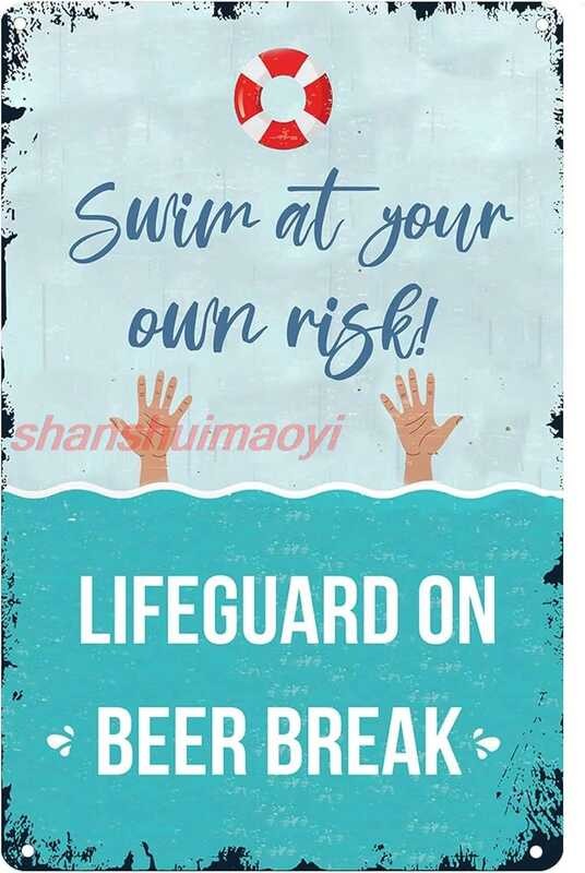 Swim at Your Own Risk During Lifeguard Beer Break, Swimming Pool Rules ...