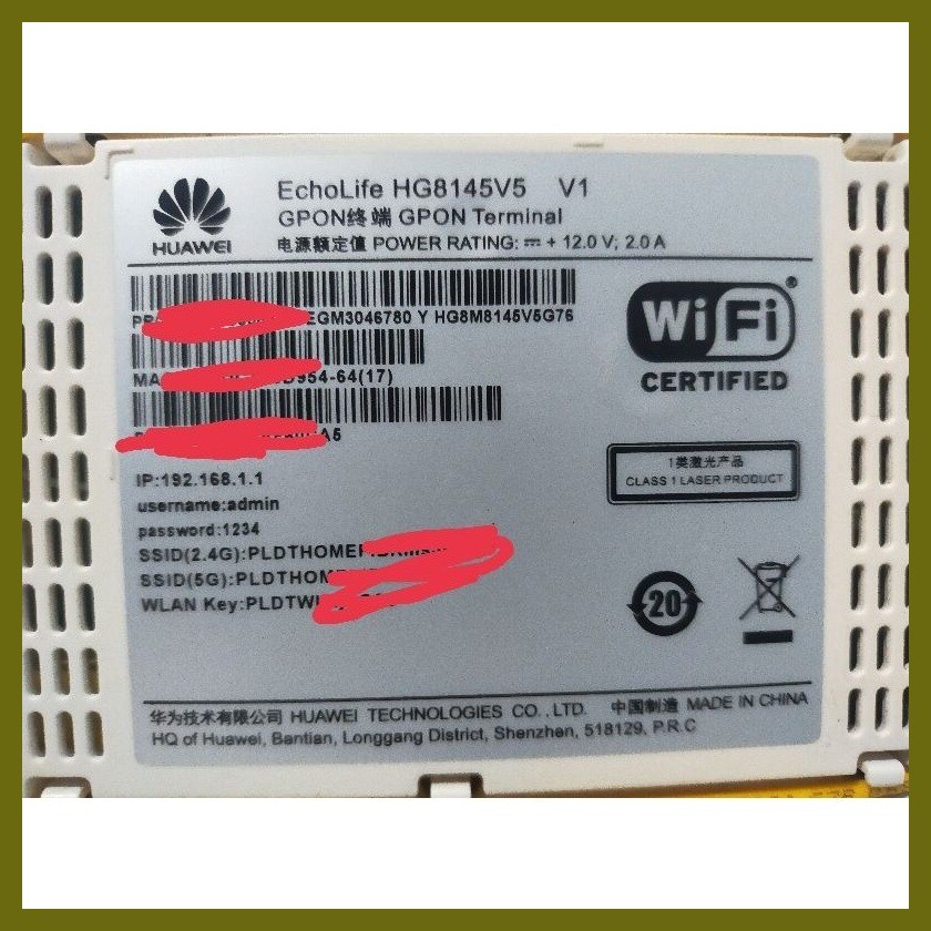 5v5 echolife HG8145V5 huawei modem (please read the description ...