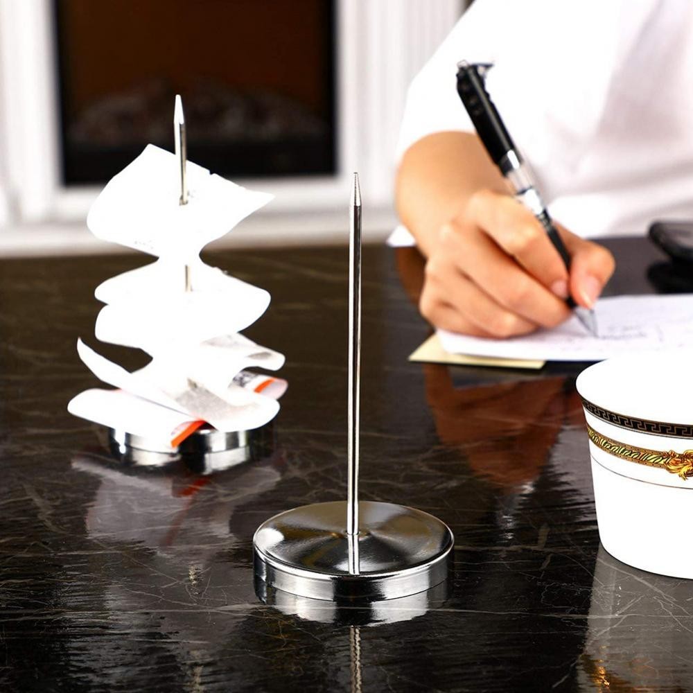 Safe Memo Holder Spike Stick For Bill Receipt Note Paper Order Office ...
