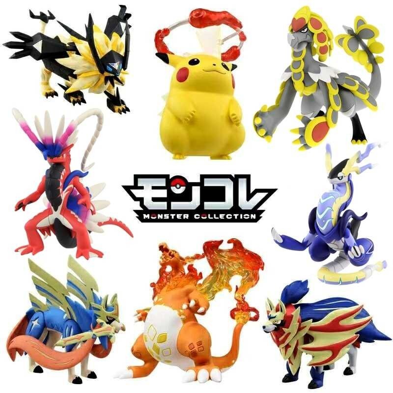 TOMY Original Figures ML Series Large Charizard Pikachu Koraon Miraon ...