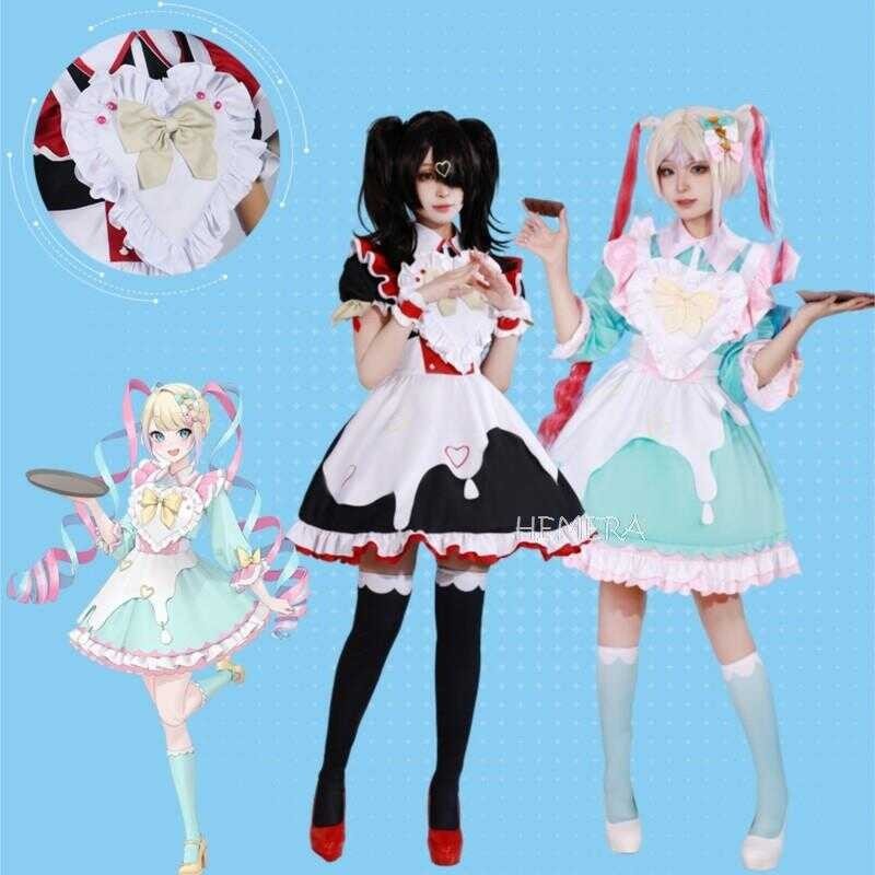 7 Game Kangel Needy Girl Overdose Ame Chan Cosplay Lolita Maid Dress ...