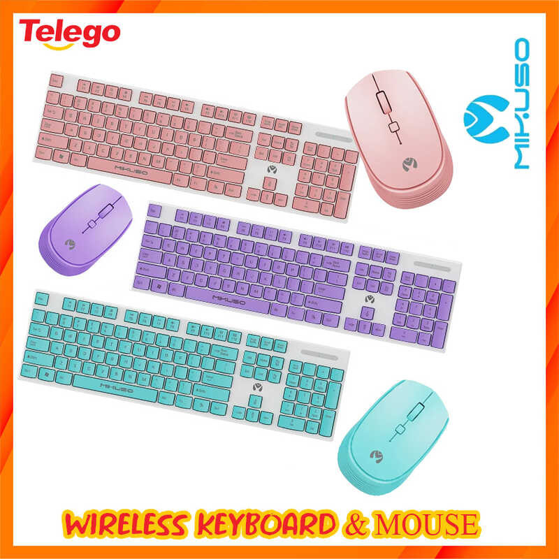 & Telego MIKUSO Kb-C026 Wireless & Mechanical Keyboard Backlit 2.4Ghz ...