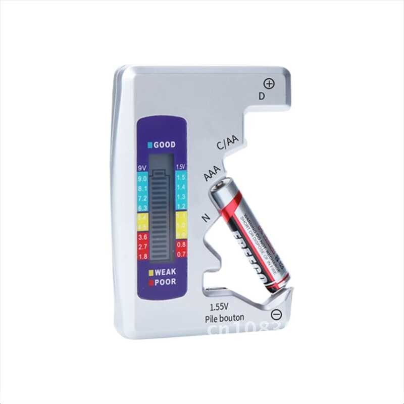 Universal Button Cell Tester Analyzer Para Sa Aa/Aaa/C/D/9V Battery ...