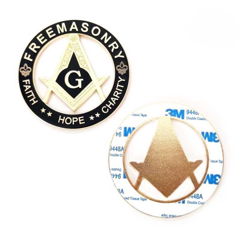 LY SM 3 IncHeS MetAl FreemASon CAr Sticker PArA SA Motorcycle ...