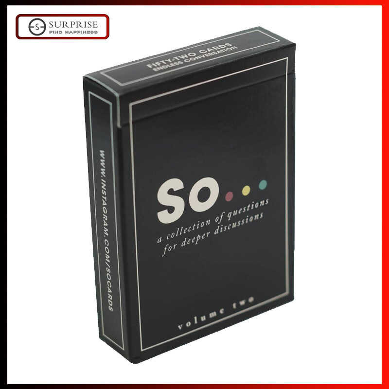 So Cards (Volume Two) Deep Conversation Starters – Question Card Game ...