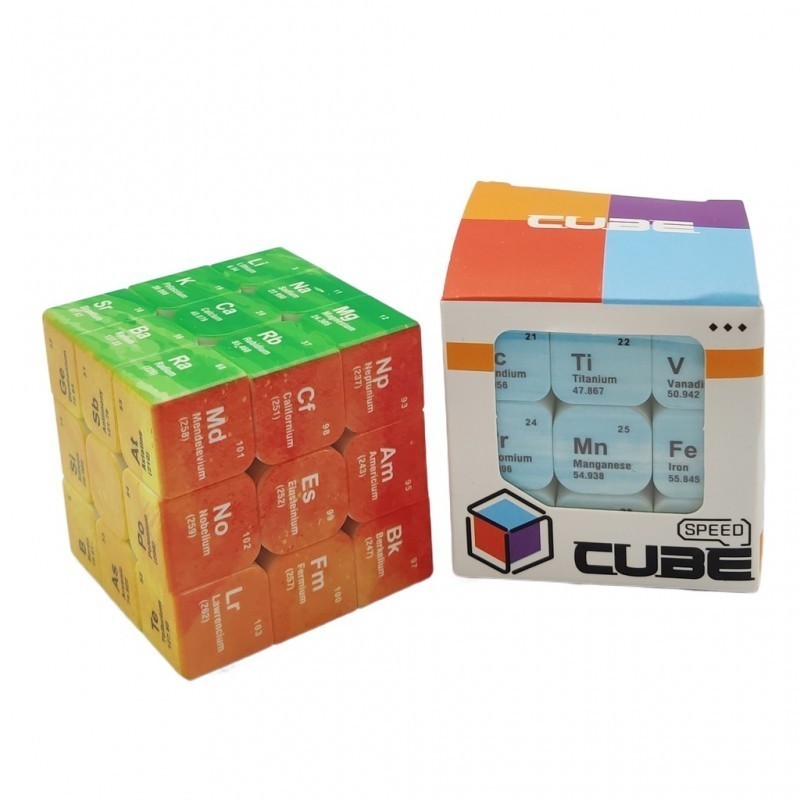AmigoCube 3x3 Speed Cube Periodic Table Stickerless 3x3x3 Magic Cube ...