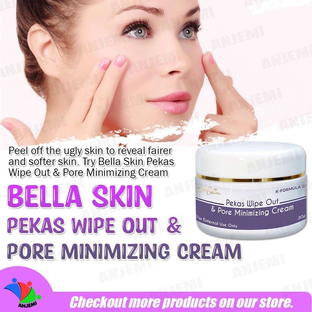 ♀ ♠ Bella Skin Pekas Wipe Out and Pore Minimizer Cream 30g | Shopee ...