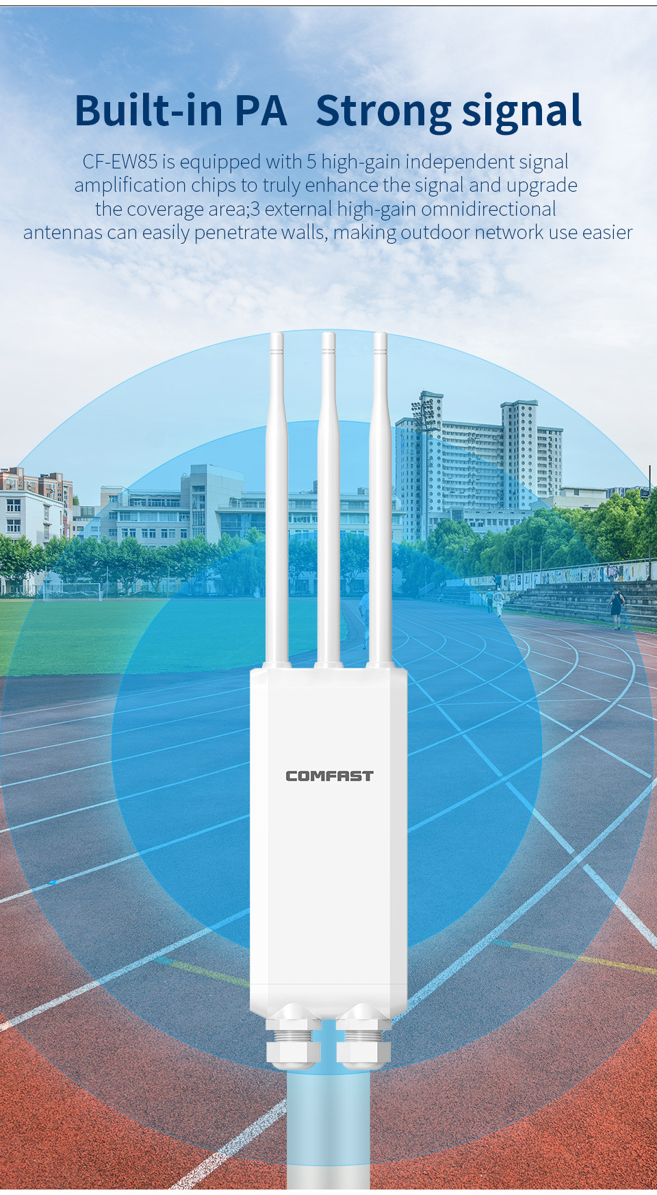 Comfast CF-EW85 - High Power Dual-band 1300Mbps Outdoor Wireless AP ...