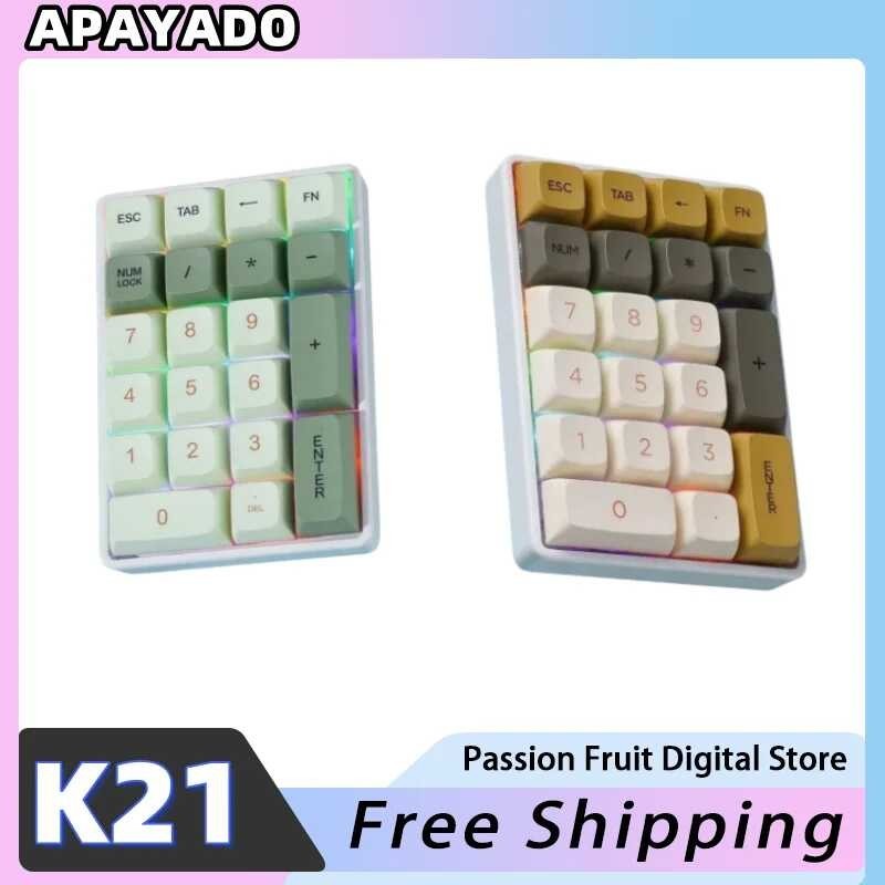 Wireless APAYADO K21 Bluetooth Hot-Swap Custom Setting Key Computer ...