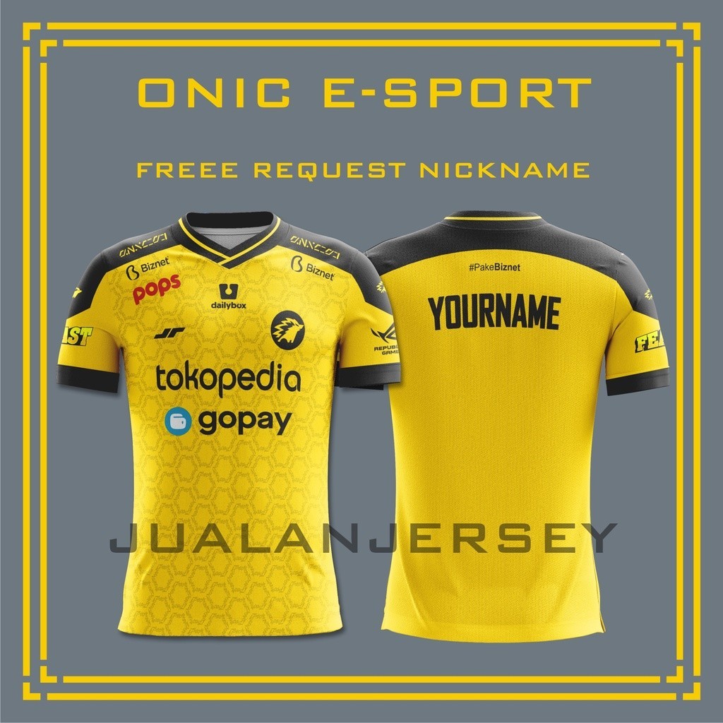 Onic Esports Jersey New ONIC ESPORT 2023 2024 JERSEY (FREE NICKNAME ...