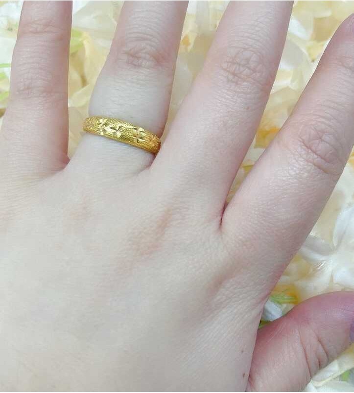 Ring 10k ginto para sa mga kababaihan HINDI TARNISH | Shopee Philippines