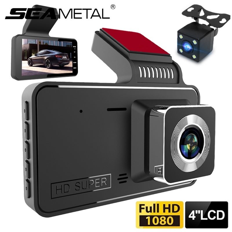 4.0" 1080P Full HD Car DVR Dash Cam Camcorder Dual Lens Front Rear View ...