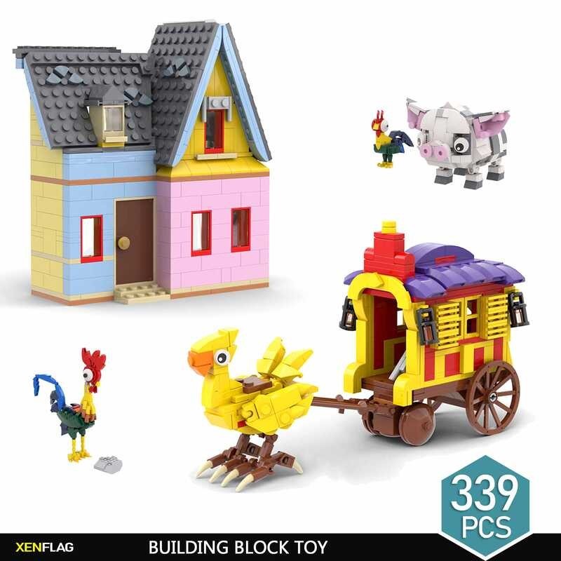 Animation Chick MOC Bird Flying House Building Block Children's DIY ...