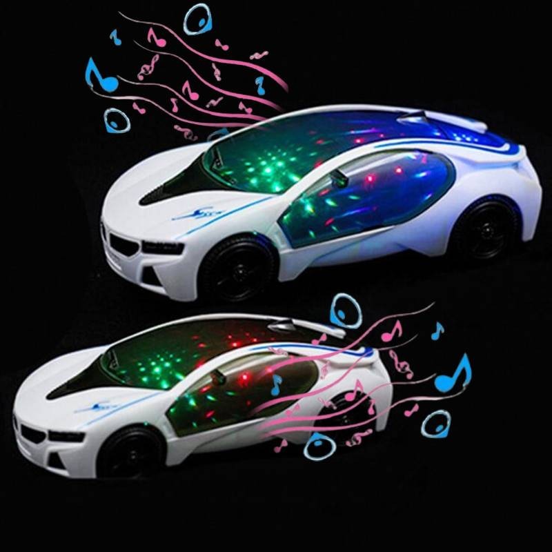 Music Light-up Innovative Car Model Electric Battery-powered Children ...