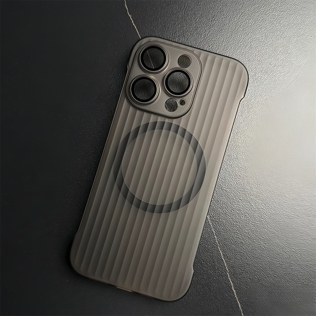 Ultra Thin Frameless Corrugated Pattern Phone Case for IPhone 12 13 14 ...