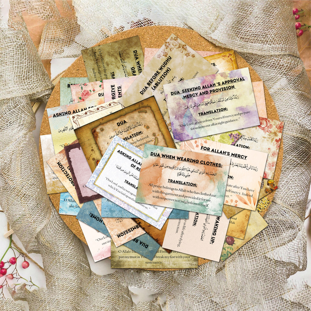 40pcs Inspirational Quranic Prayer Cards for Women，Unique Affirmation ...