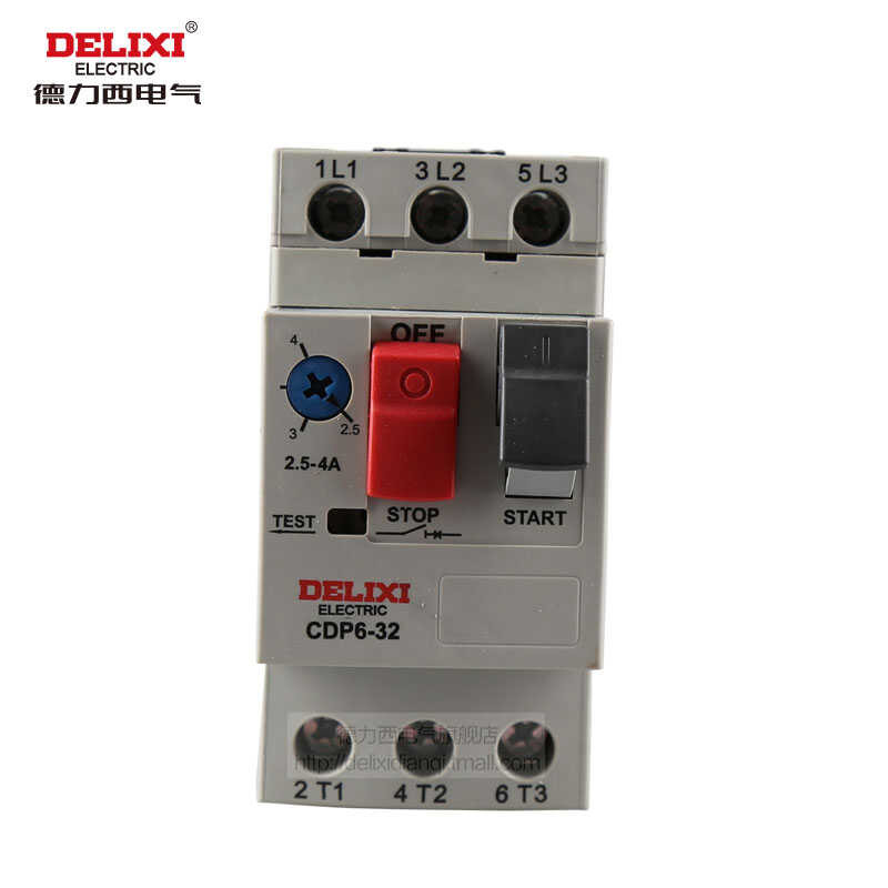 Delixi Electric Motor Circuit Breaker CDP6-32 Set Current 2.5-4A | Shopee Philippines
