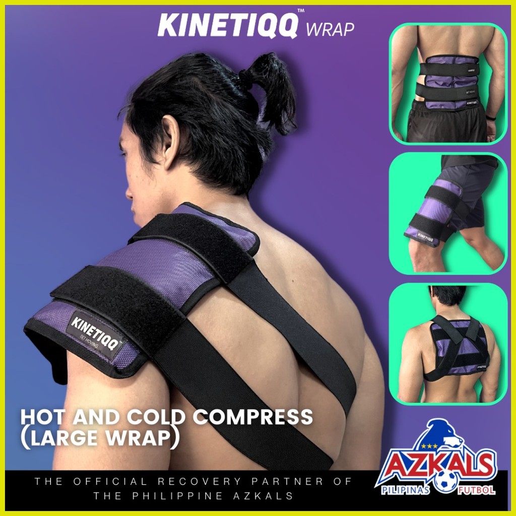 KINETIQQ Wrap (L) Hot and Cold Compress Adjustable Ice Pack Compression ...