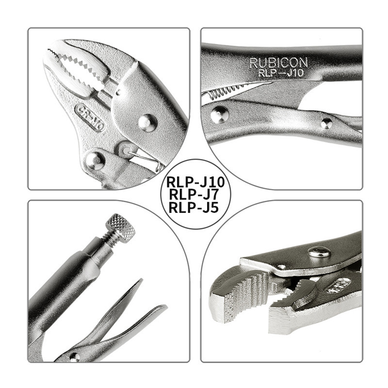 RUBICON Locking Plier With Wire Cutter And Adjustable Steel Fixation CR ...