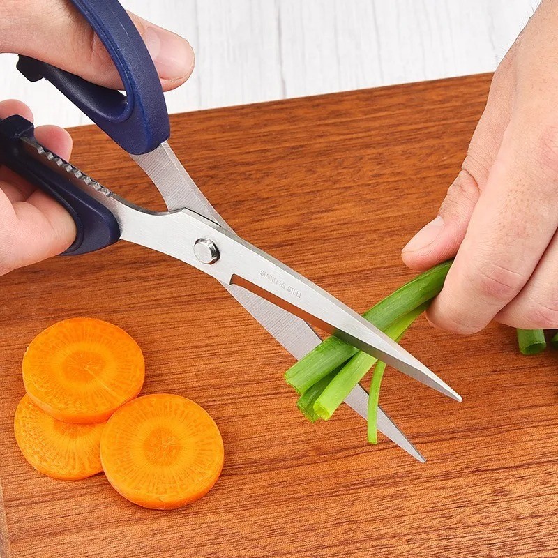 Stainless Steel Strong Kitchen Scissors Household Sharp Scissors Cut ...