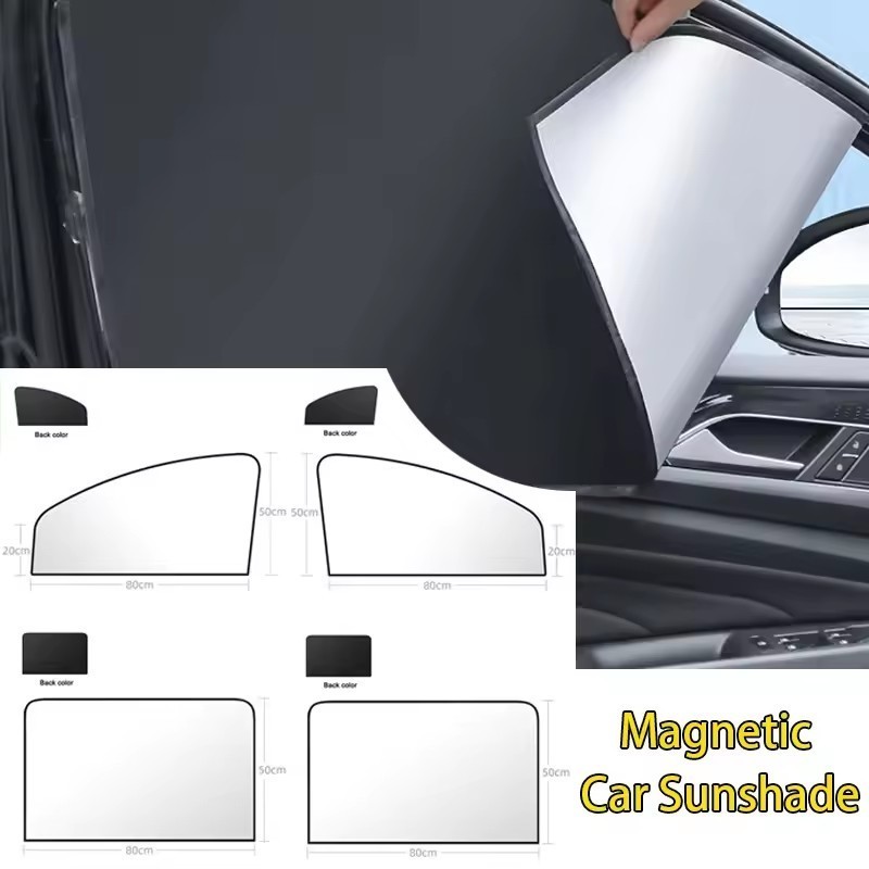 Magnet Car Window Sunshade Cover - Summer UV Protection Side Rear ...
