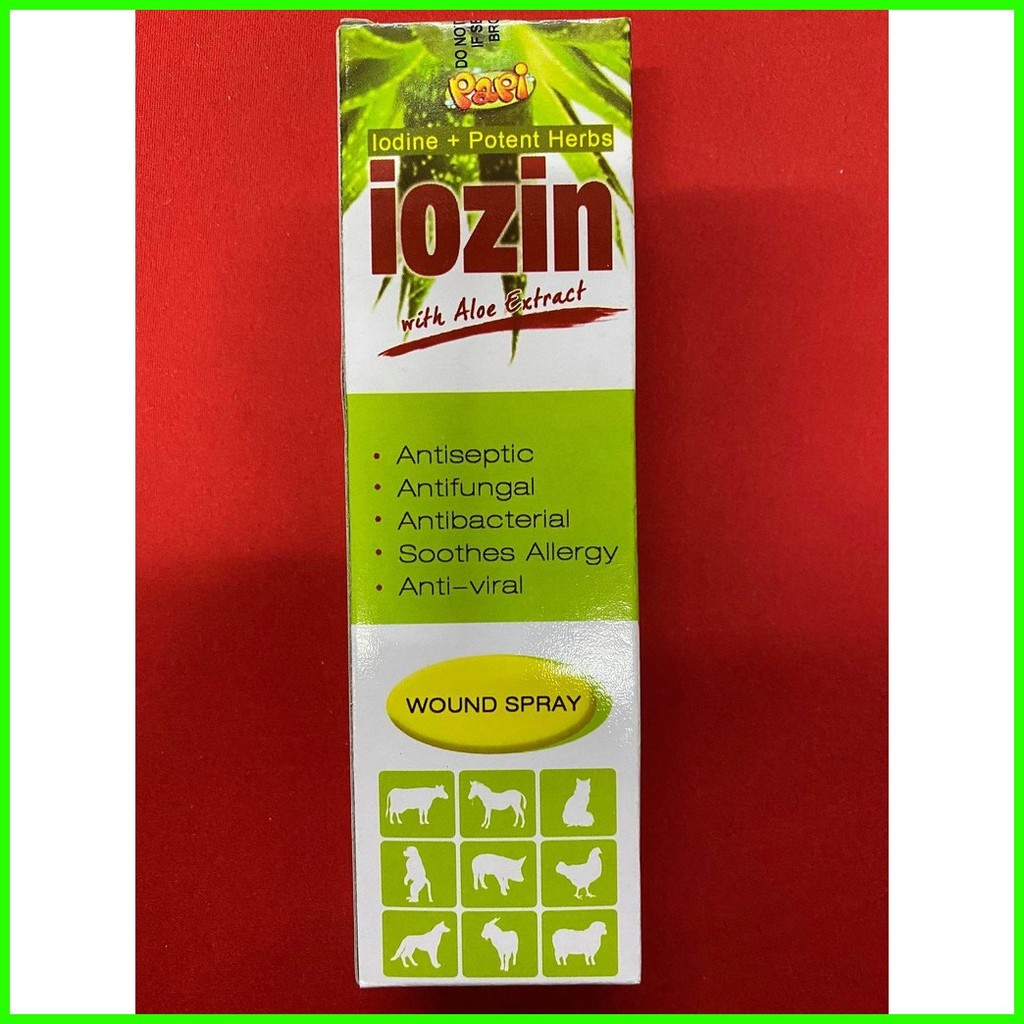 Papi: Iozin Wound Spray with Aloe Extract for Animals [Antiseptic ...