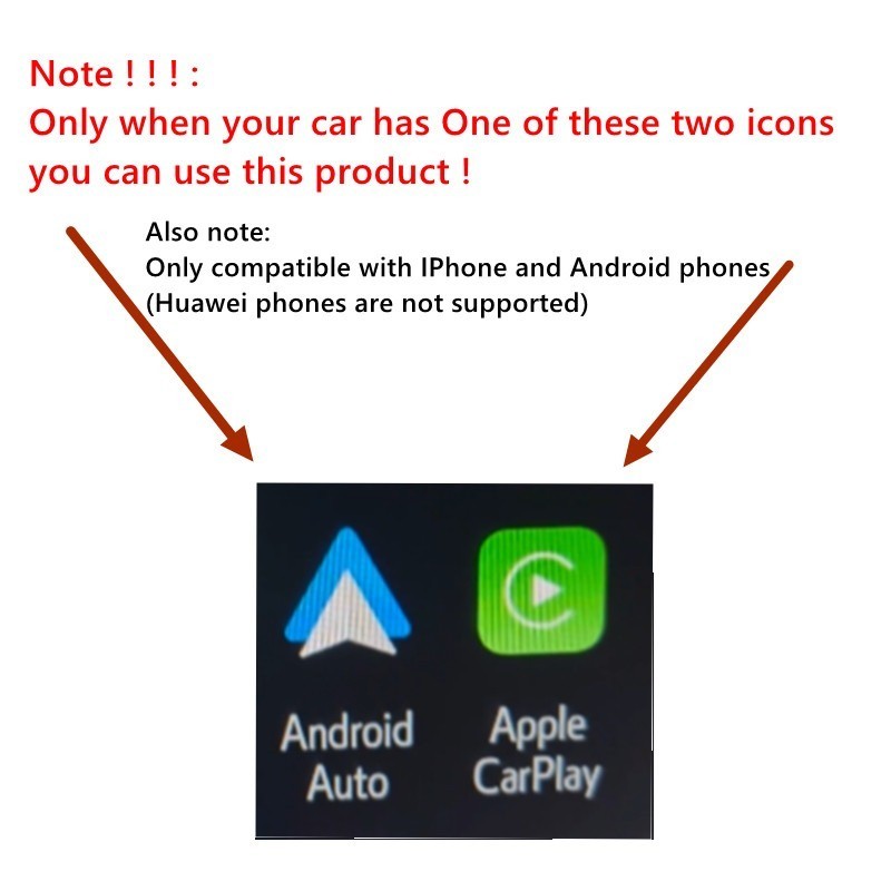 Wireless CarPlay Android Auto Adapter Wireless CarPlay & Android Auto 2 in 1 Wireless Apple ...