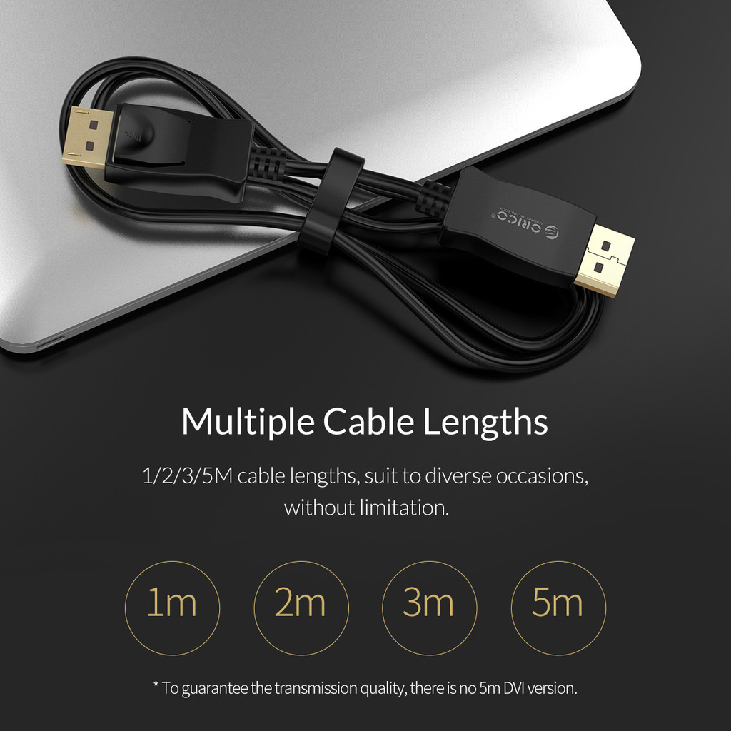 ORICO 60hz Mini DP Extension Cable DP to HD Adapter 1m/2m/3m Display ...