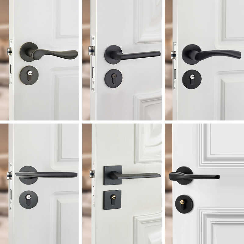 Door universal split lock ng bahay, indoor bedroom, old-fashioned room ...