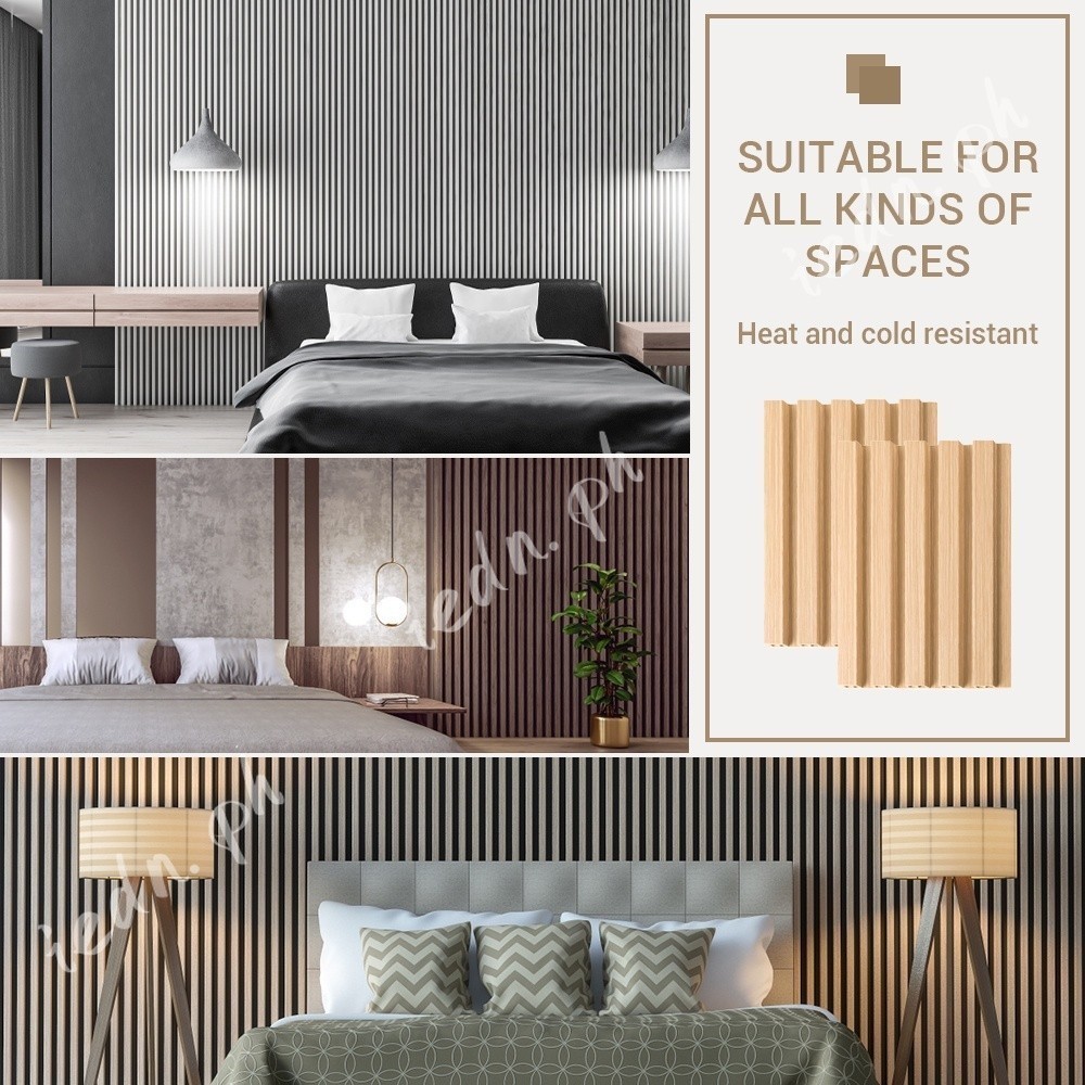 Wallpaper adhesive Board PVC Wood Wall Panel Background Grille Design ...