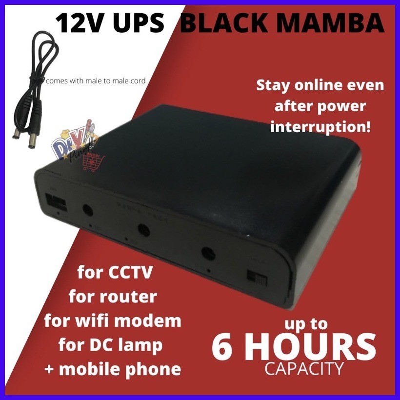 12V UPS 12000-15000MAH FOR WIFI/ROUTER/MODEM (Globe, Converge, PLDT and ...
