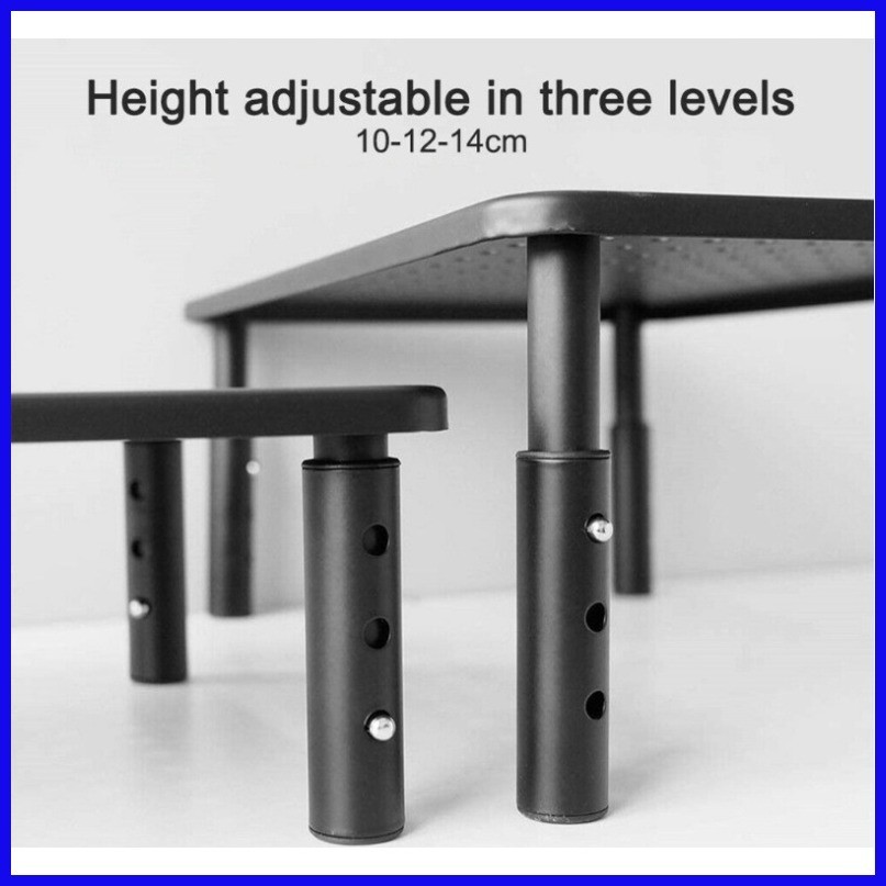 3 Height Adjustable monitor riser Ergonomic For Laptop stand with Mesh ...