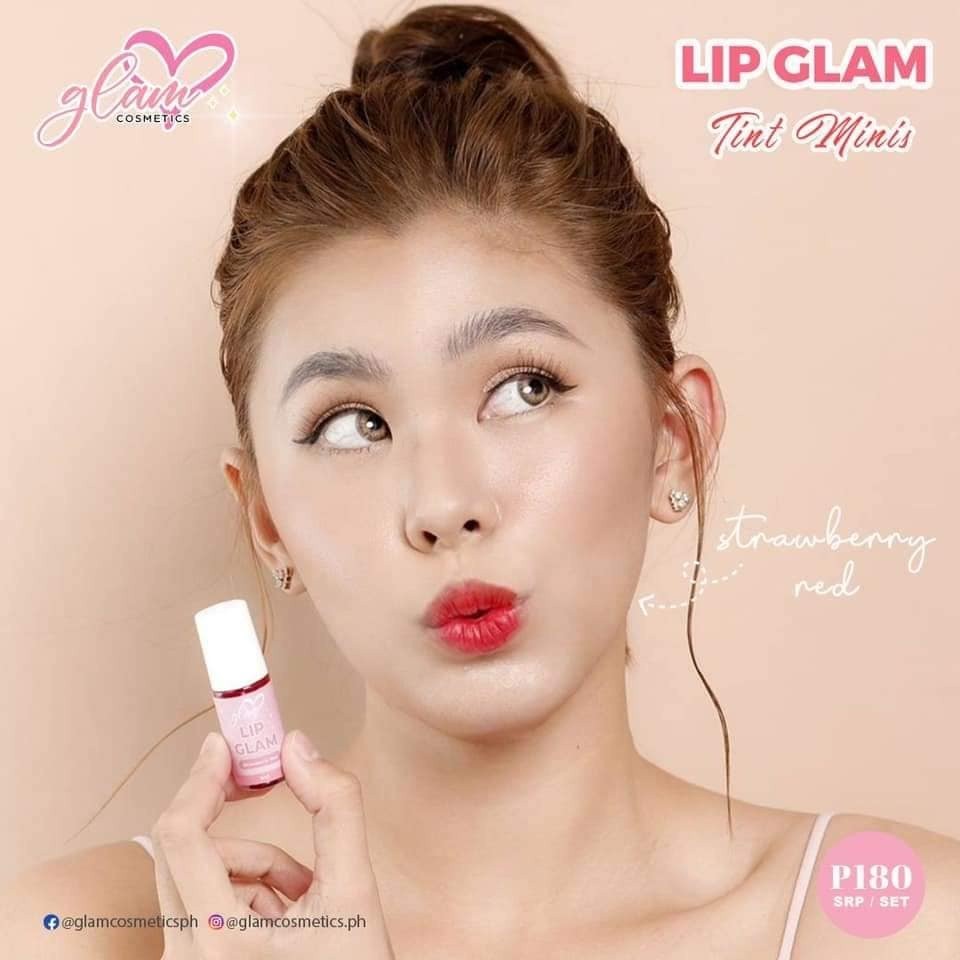 COD) GLAM COSMETICS PH | Lip Glam Tint Minis 5 shades in 1 box | Shopee ...