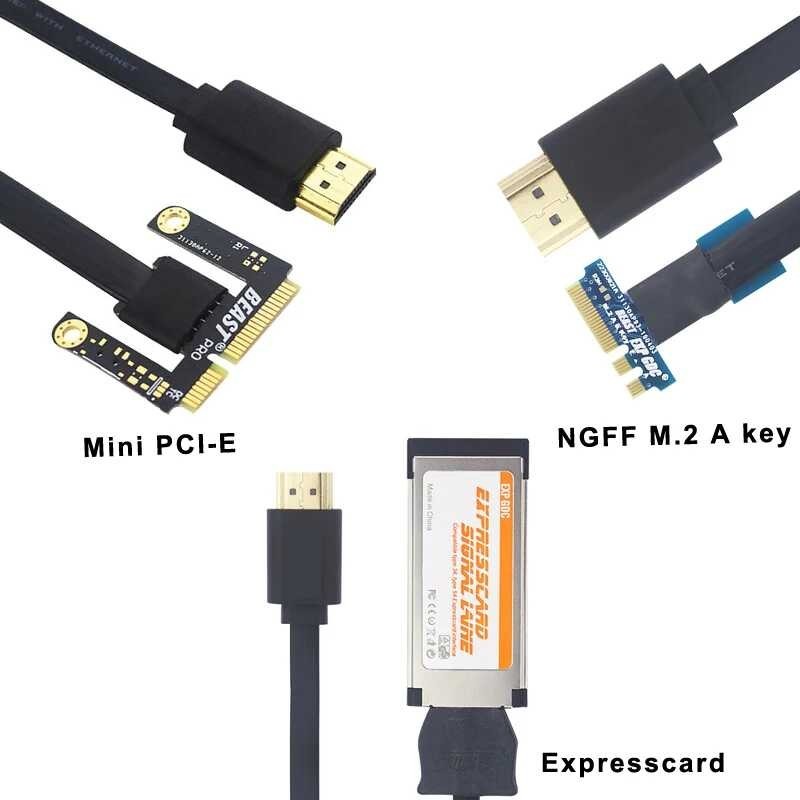 EXP GDC Beast HDMI-compatible Mini PCI-E[UNK]NGFF M.2 A/E Key Cable[UNK ...